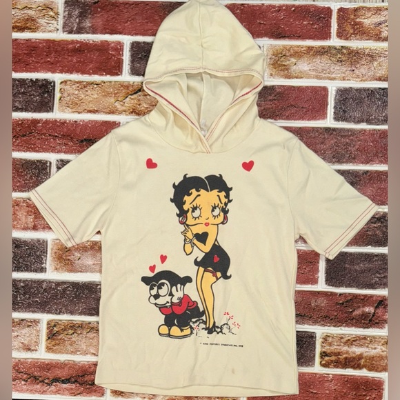 Betty Boop | Shirts & Tops | Rare Htf 7s Vintage 975 Betty Boop Hooded ...